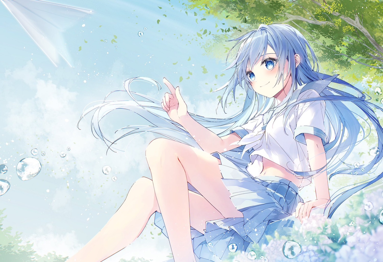 mochizuki shiina emori miku project emori miku seifuku skirt lift | #1086212 | yande.re